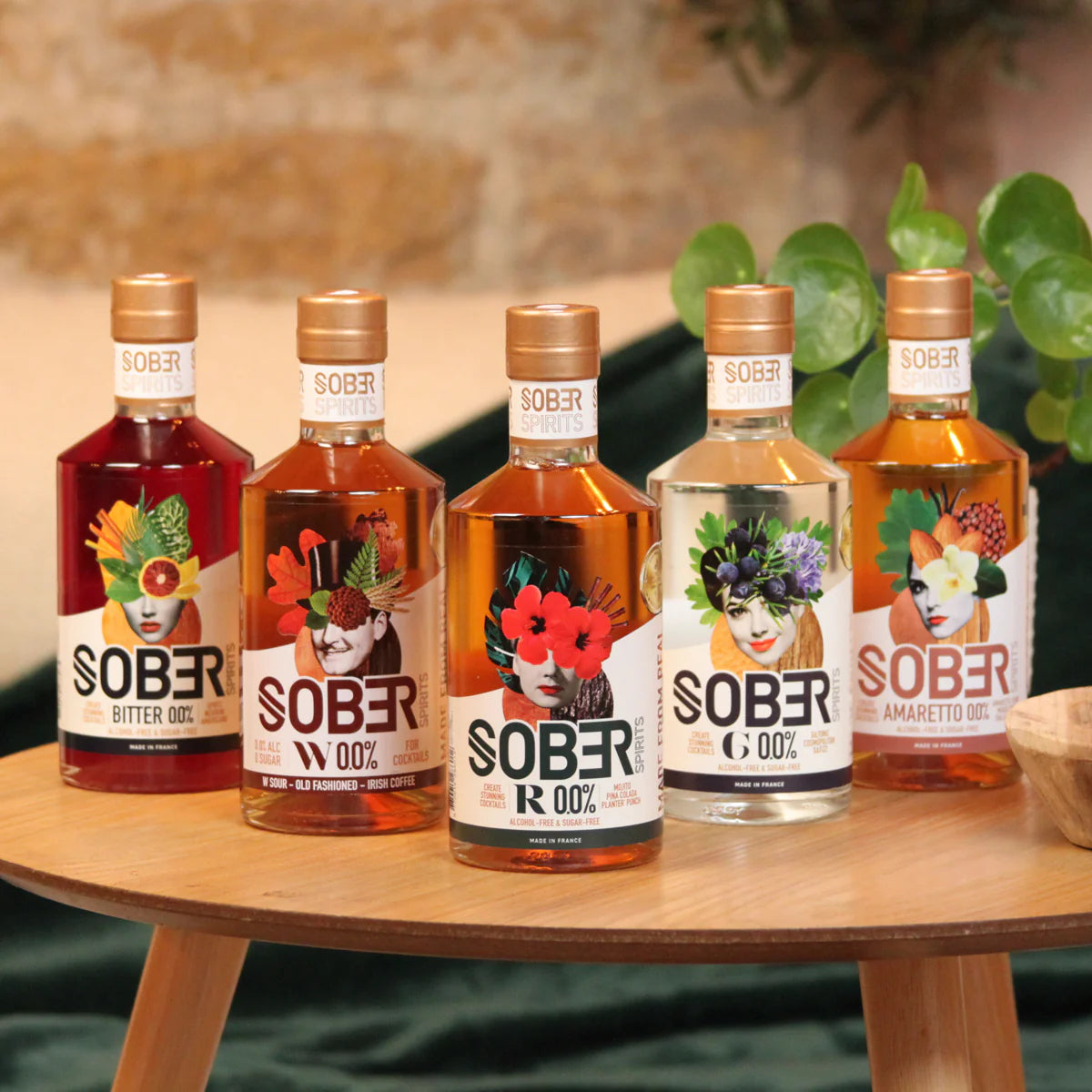 Complete range - Sober Spirits - Sanzalc, cave sans alcool