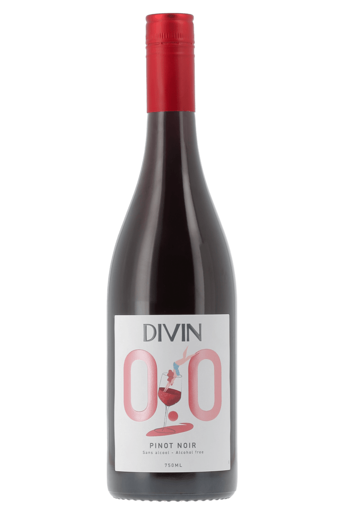 Divine red pinot black wine without alcohol 0.0%